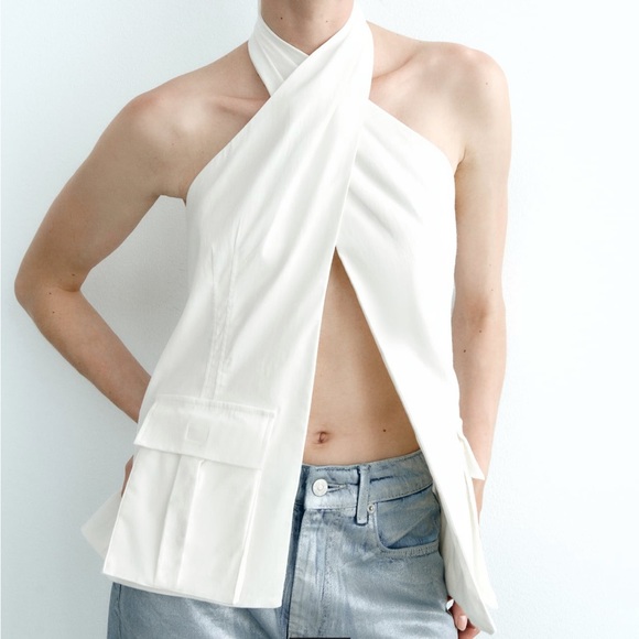 Zara | Tops | Nwt Zara Open Back Halter Top | Poshmark